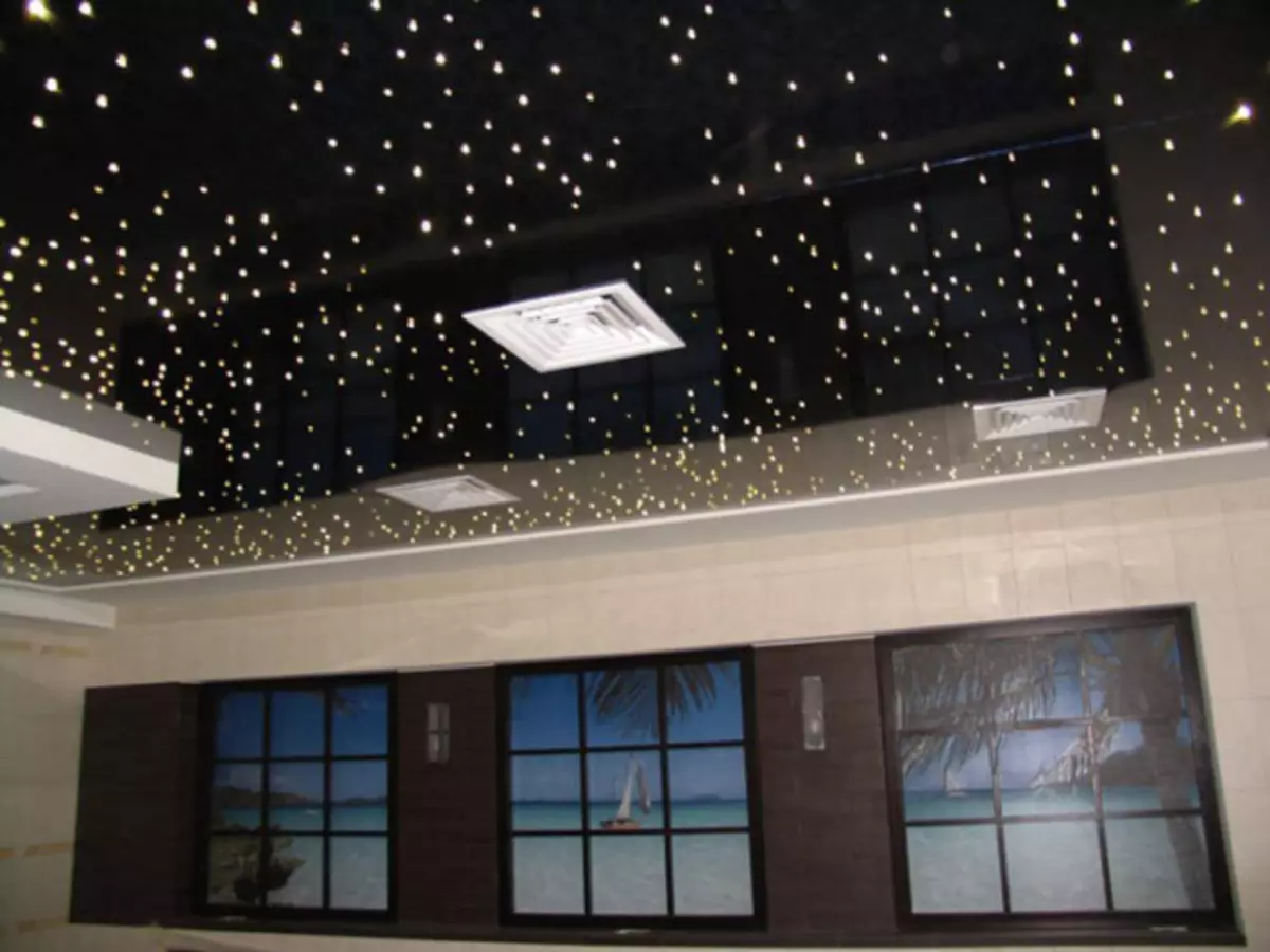 بلیک مسلسل چھت: دھندلا، چمکیلی، backlit.