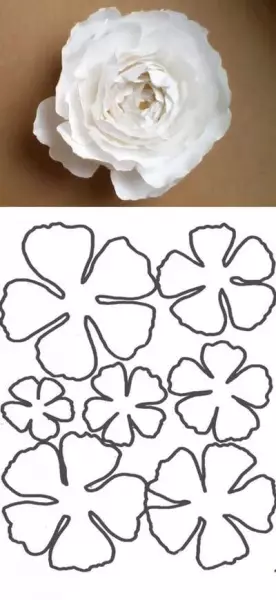 Fleurs en papier pour salle de décoration 100_5