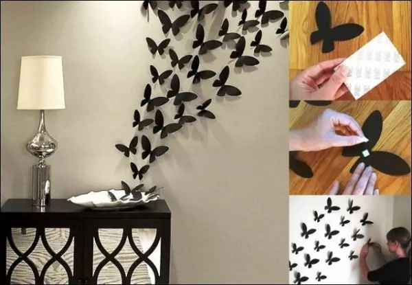 Les murs de décoration avec des papillons le font vous-même + photo 1012_12