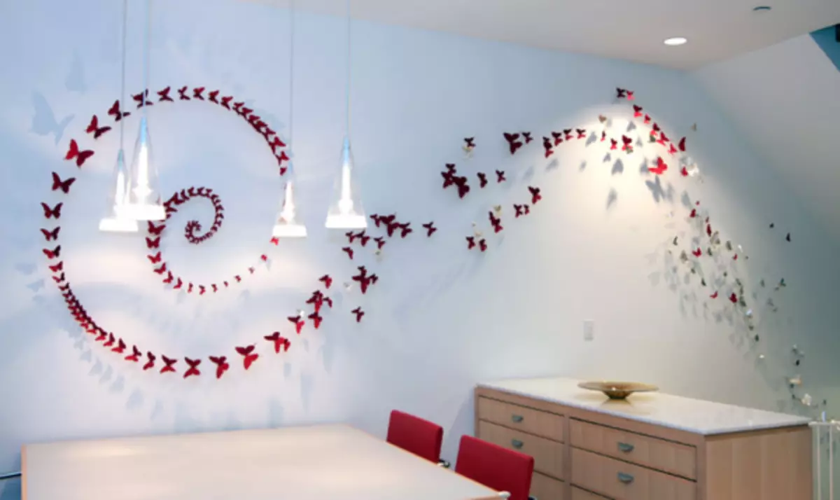 Les murs de décoration avec des papillons le font vous-même + photo 1012_4