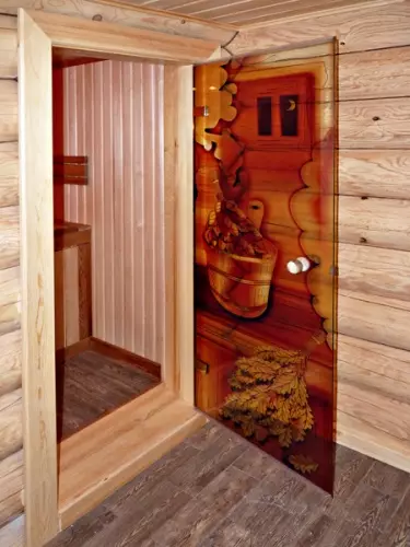Kaca, pintu kayu untuk mandi dan sauna + foto 10137_20