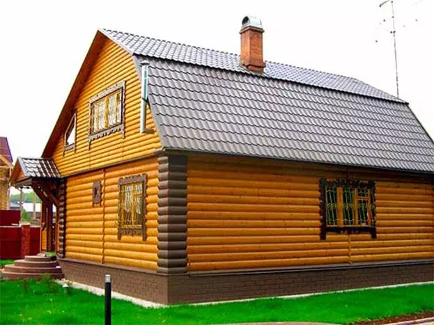Acabamento de fachada de casa de madeira 10152_1