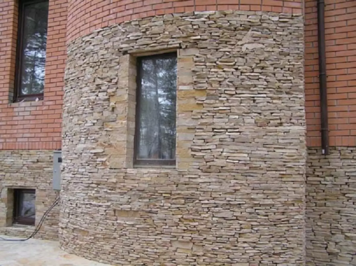 Finishing the facade house by stone and plaster + photo 10190_26