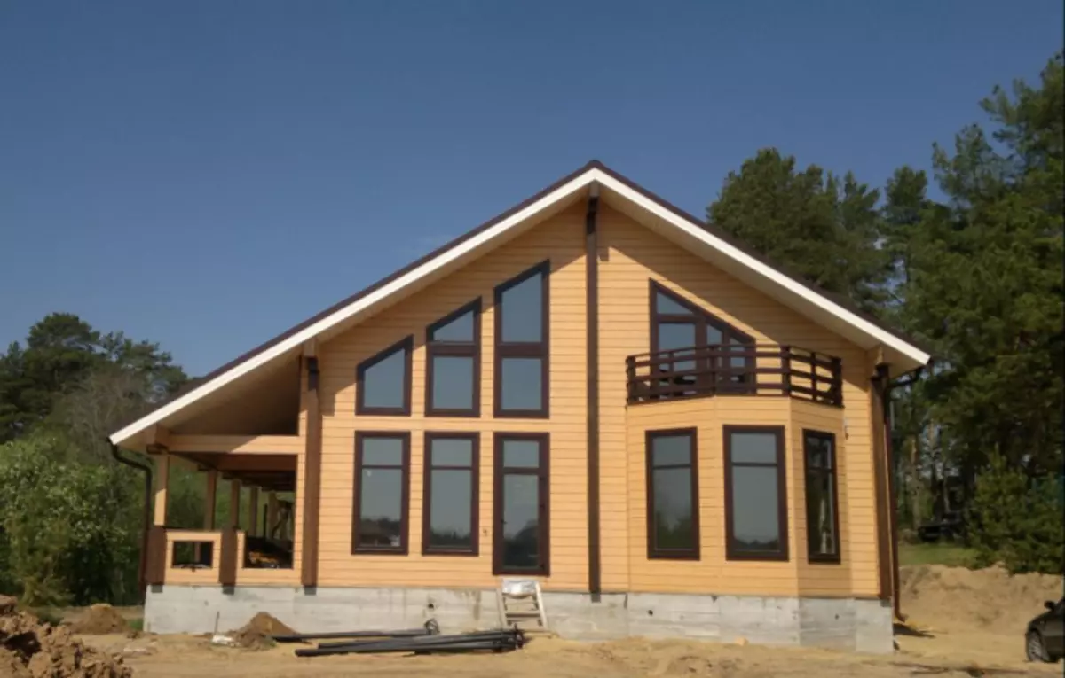 Bau von Häusern aus geklebten Holz- + Projekten 10395_2