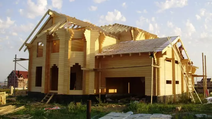 Bau von Häusern aus geklebten Holz- + Projekten 10395_3