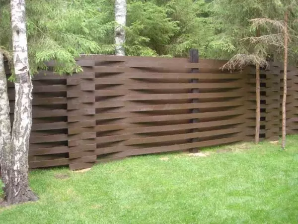 Дървена ограда в страната, направете го сам + снимки, рисунки 10546_29