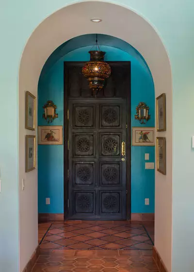Hall d'entrée en turquoise 1057_12