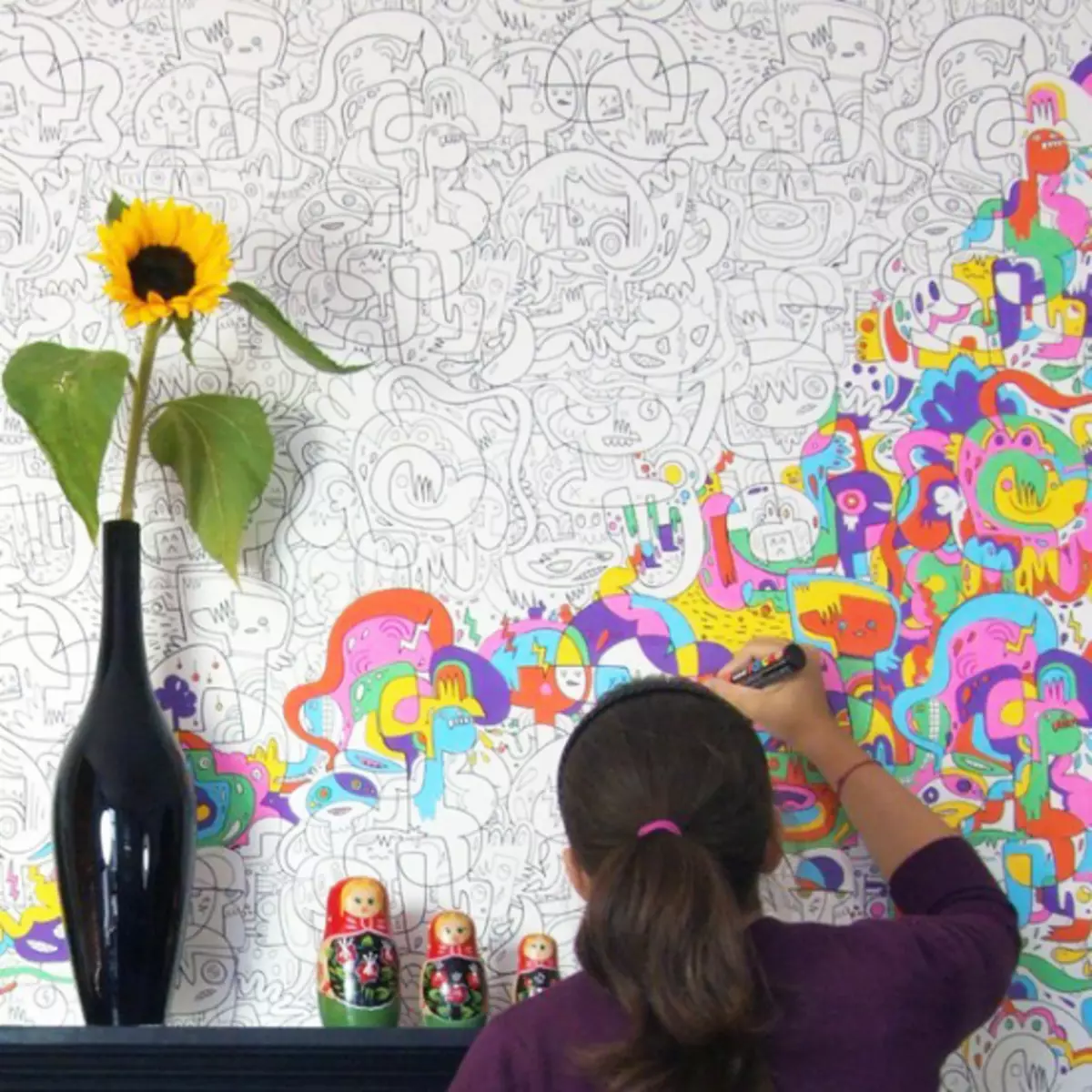 Тапети за рисуване в детска стая + снимка 105_18
