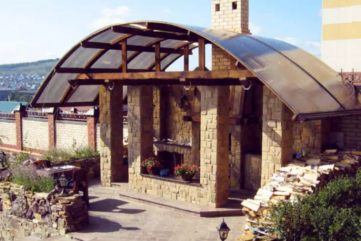 Tafo polycarbonate ho an'ny sary gazebo + 10658_4