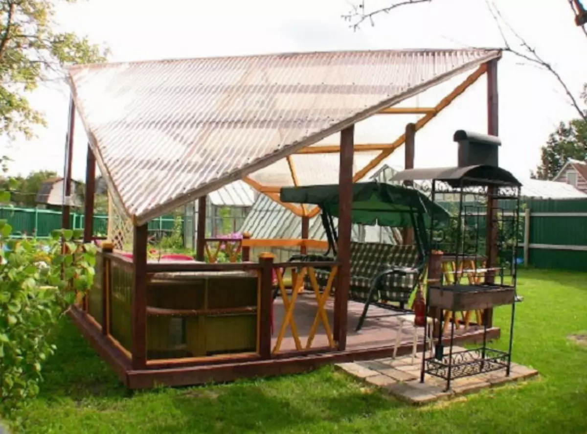 Polycarbonate roof for gazebo + photo 10658_5