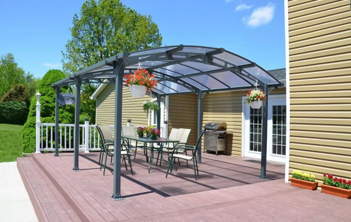 Tafo polycarbonate ho an'ny sary gazebo + 10658_8