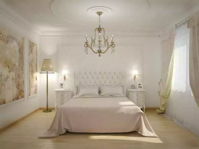 एक छोटे से बेडरूम डिजाइन + फोटो के लिए वॉलपेपर 1075_5