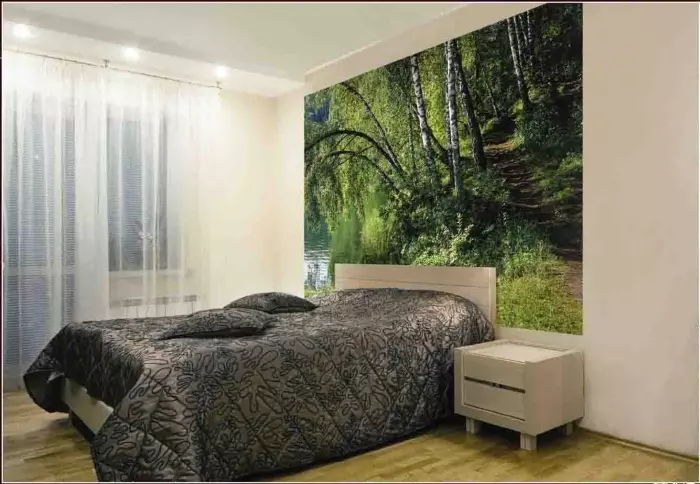 小さな寝室のデザイン+写真のための壁紙 1075_8