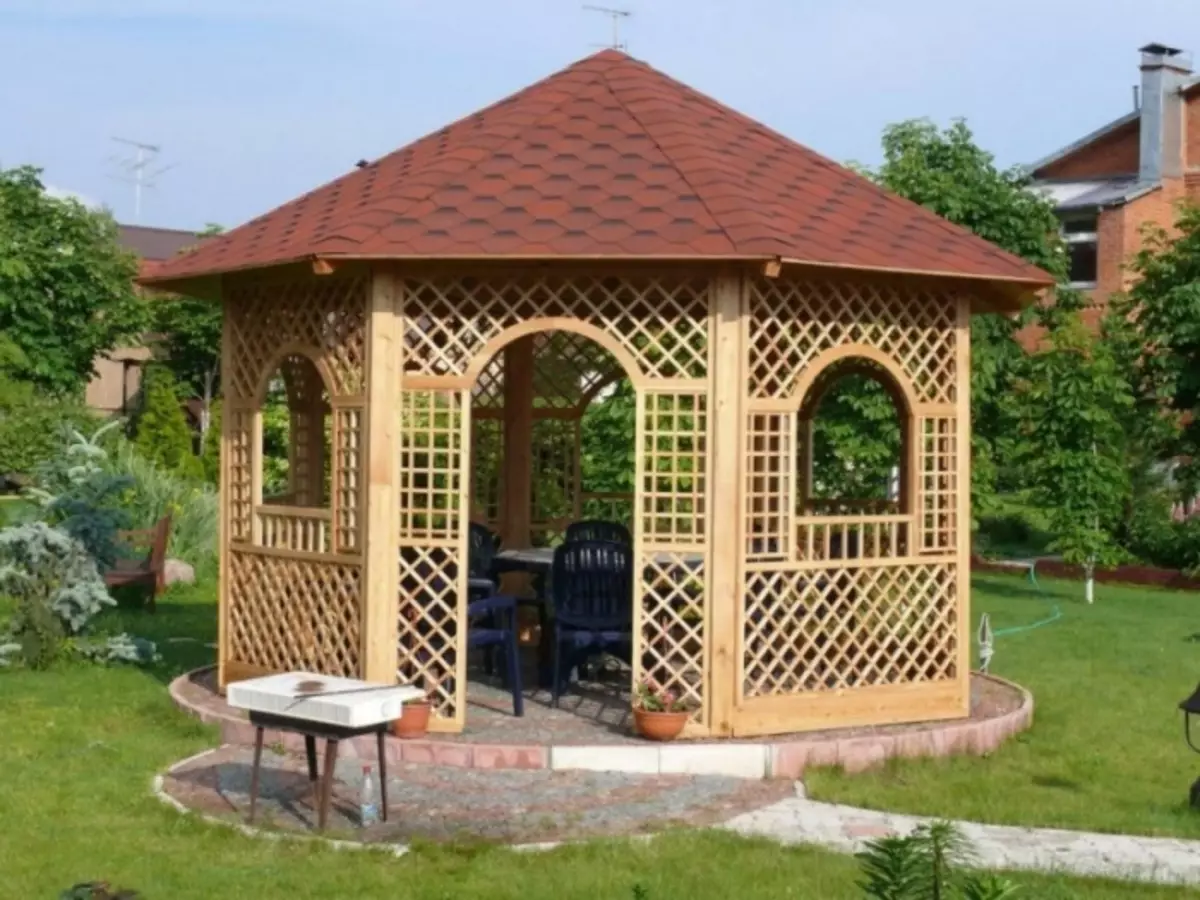 அறுகோண gazebo. 10988_1