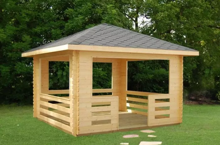 Gazebo do it yourself: drawings and sizes 10995_7