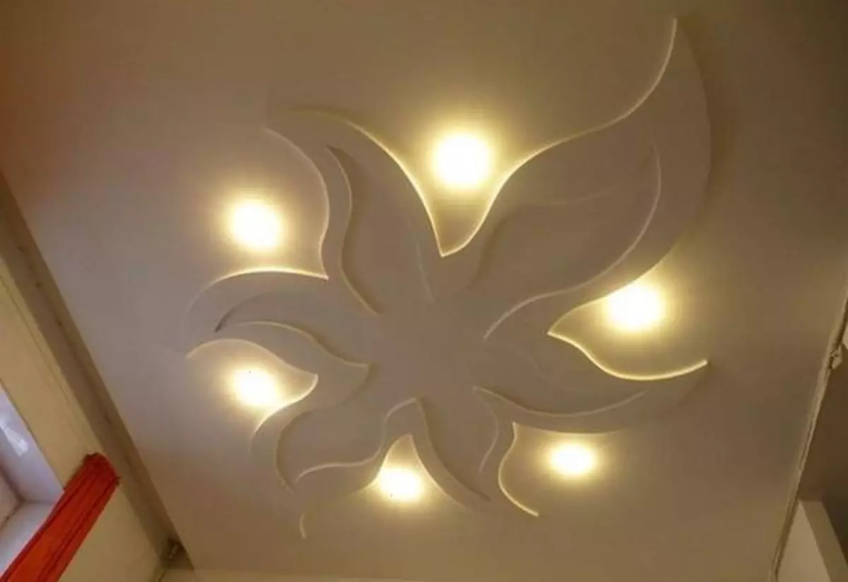 Figures made of plasterboard on the ceiling: how to make it yourself, photos and videos