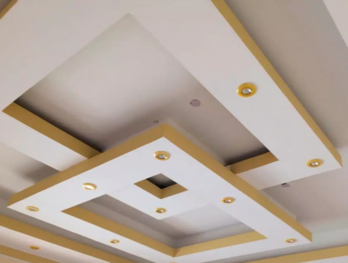 Figures en plaques de plâtre au plafond: comment le faire vous-même, des photos et des vidéos