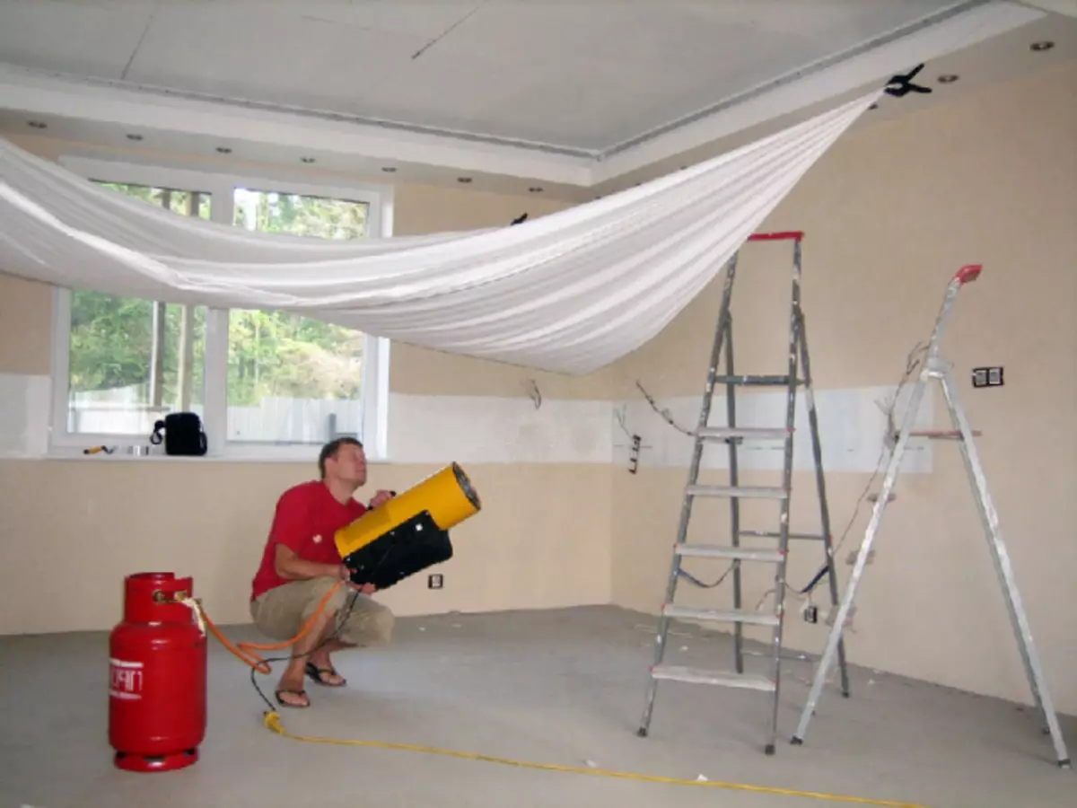 PVC Stretch οροφή: ματ, γυαλιστερό, κατασκευαστές, εγκατάσταση