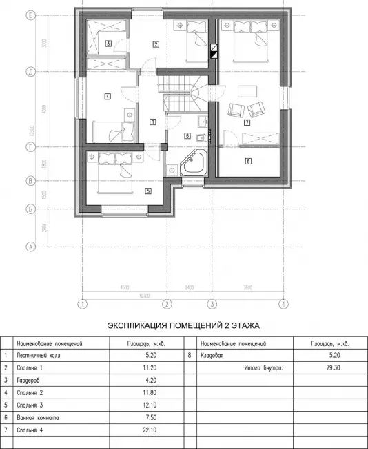 Праекты дамоў з мансардай 11286_18