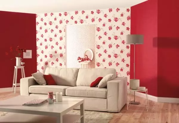 Papel de parede combinado na sala de estar + foto 11419_10