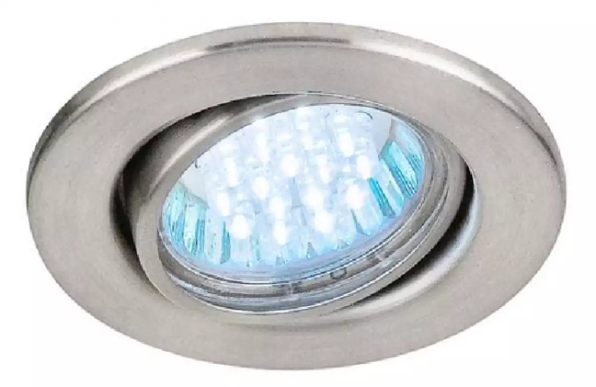 Таазны LED LED чийдэнг гоймон руу бэхэлсэн: диаметр, суурилуулалт