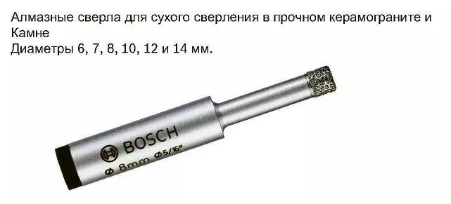 Керамогранит: чым прасвідраваць у хатніх умовах