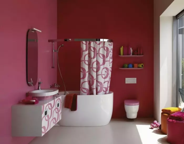 رنگ برای دیوارها در حمام 12056_1