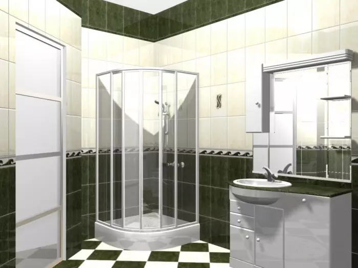 Interno del bagno con cabina doccia 12069_20