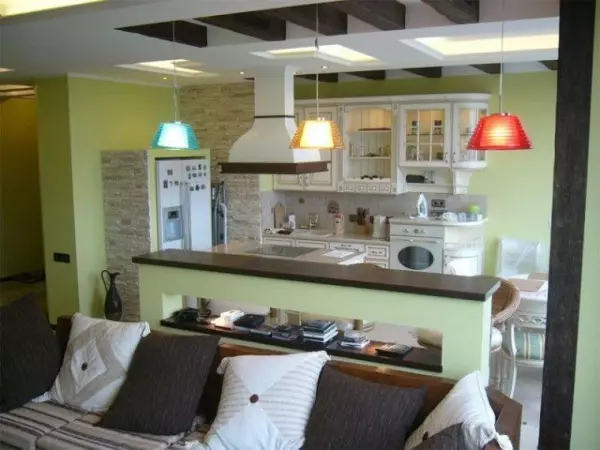 Vnitřní obývací pokoj v kombinaci s kuchyní + foto 12085_4