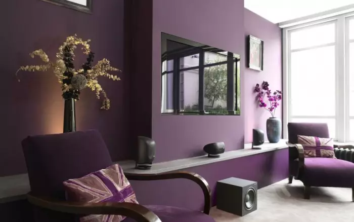 Ngjyra e Lilac në Brendshme + Foto 12107_1