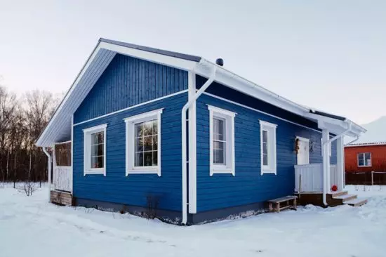 Скандинавски стил во внатрешноста на земјата куќа + слика 12109_1
