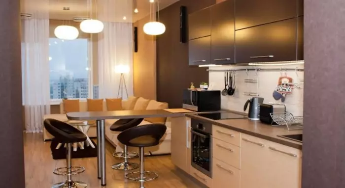 Design obývacího pokoje v kombinaci s kuchyní 18, 20, 25 m2 m + photo 12209_17