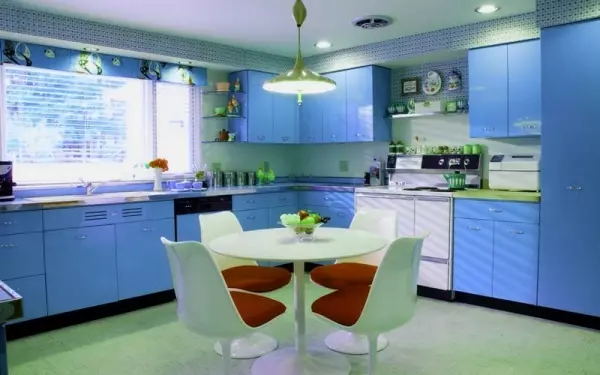 A színek kombinációja a konyhában a belső térben + fotó 12226_14