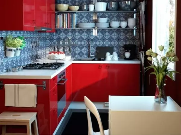 A színek kombinációja a konyhában a belső térben + fotó 12226_15