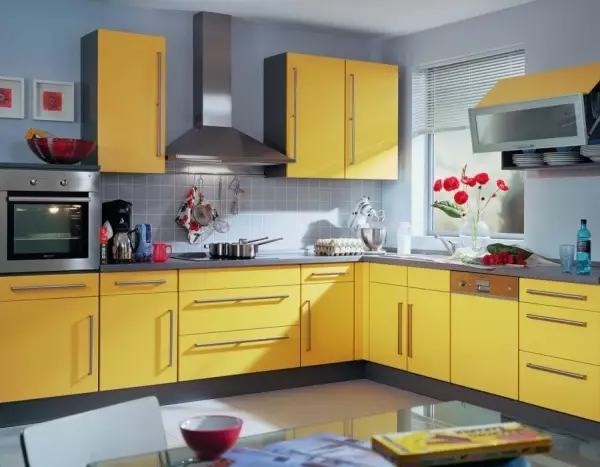 A színek kombinációja a konyhában a belső térben + fotó 12226_8
