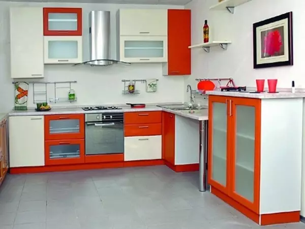Bucătărie roșie și albă + fotografie 12249_16