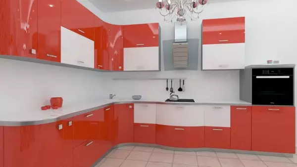 Punainen ja valkoinen keittiö + valokuva 12249_2