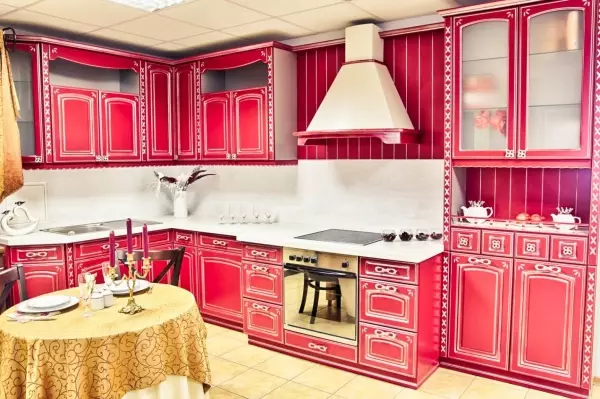Nhà bếp màu đỏ và trắng + ảnh 12249_22