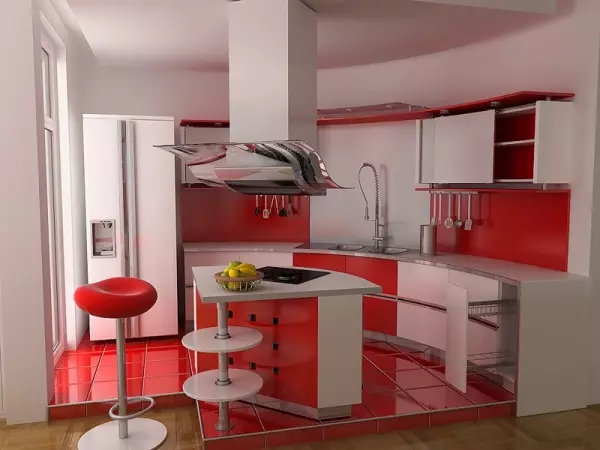 Կարմիր եւ սպիտակ խոհանոց + լուսանկար 12249_4