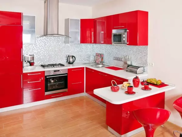Rødt og hvidt køkken + billede 12249_6