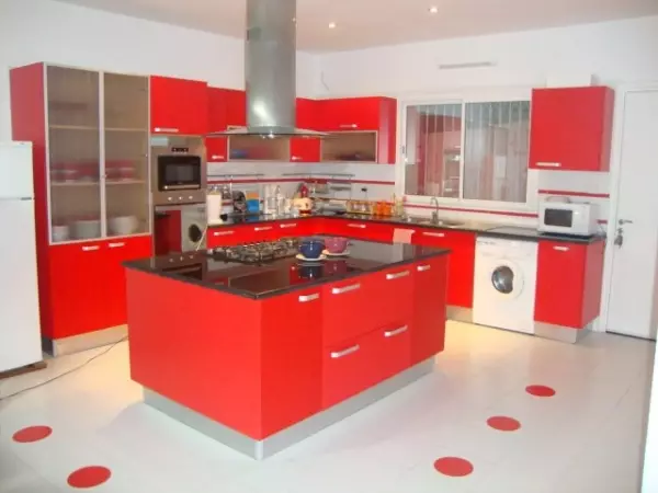 Punainen ja valkoinen keittiö + valokuva 12249_8
