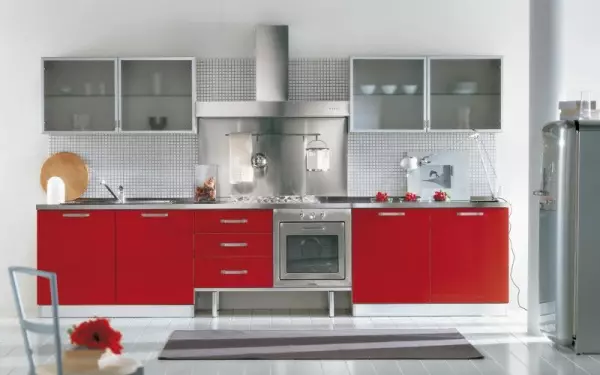 Bucătărie roșie și albă + fotografie 12249_9