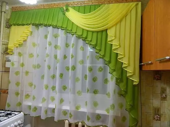 Tulle untuk dapur: Idea moden + foto 12259_15