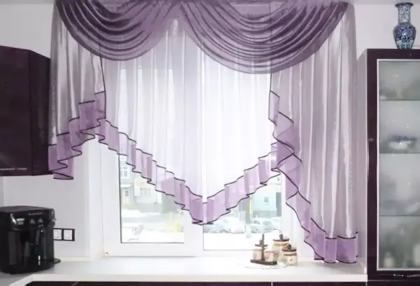 Tulle untuk dapur: Idea moden + foto 12259_33