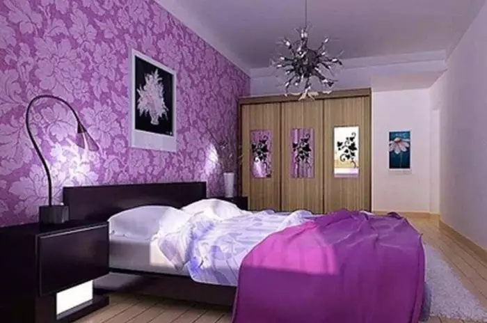 Wallpaper în dormitor Design + Photo 12289_15