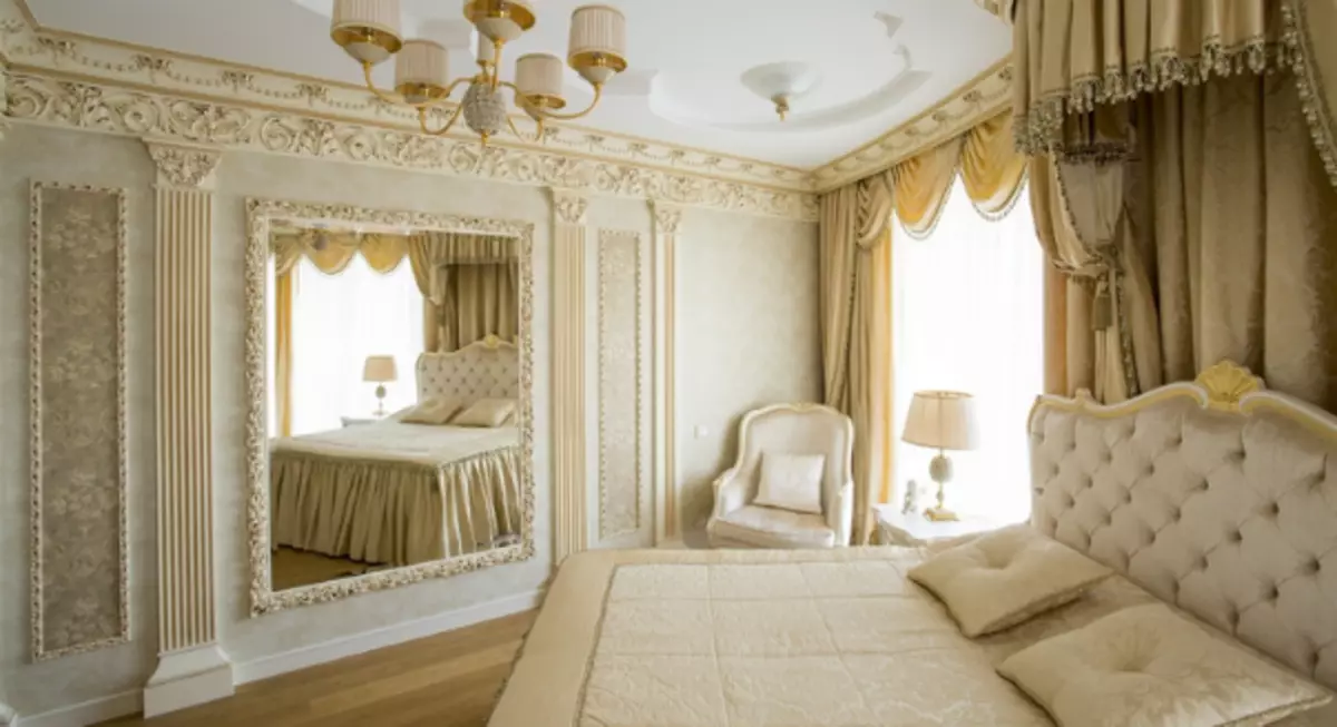 Unutarnja spavaća soba u klasičnom stilu + fotografija 12292_15