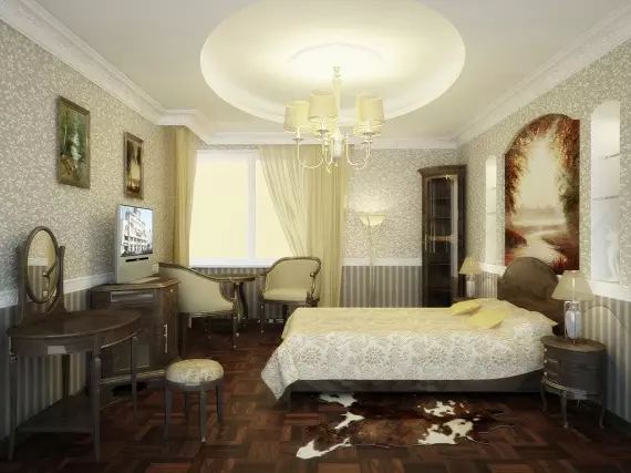 Унутрашња спаваћа соба у класичном стилу + Фотографија 12292_9