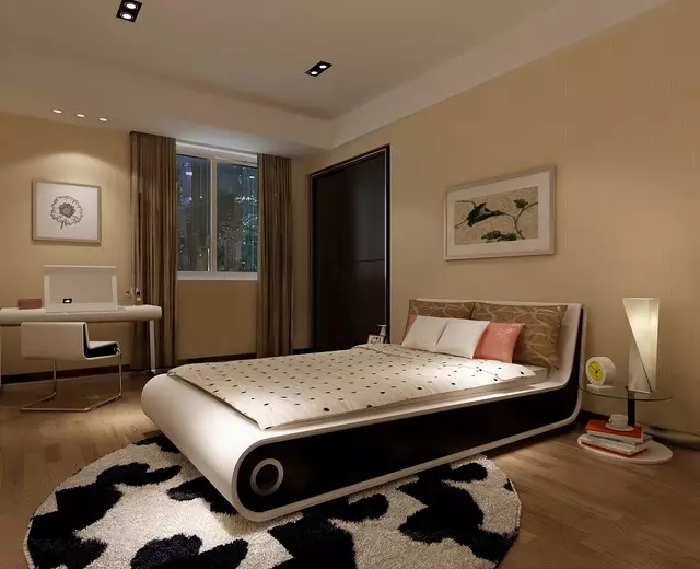 Интериор на спалнята в модерен стил + снимка 12297_10