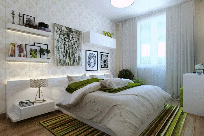 Bedroom interior sa modernong estilo + larawan 12297_16