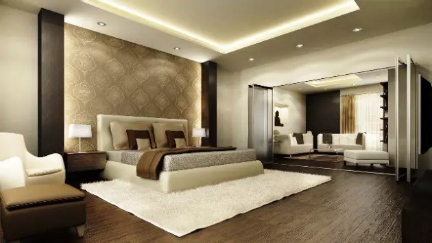 Bedroom interior sa modernong estilo + larawan 12297_6